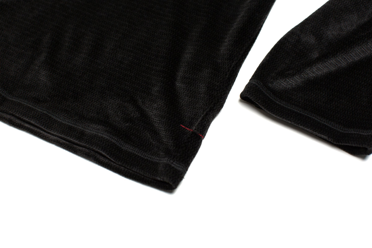 Chainlink Brushed Poly/Spandex Velour Black Pull Over – Daniel Buchler