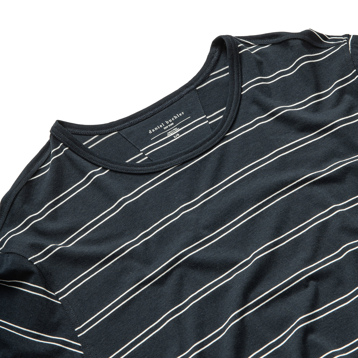 Striped Cotton/Modal/Spandex Crewneck – Daniel Buchler